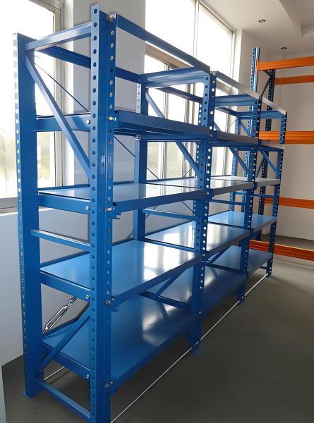 Quality 4Layers Industrial Heavy Duty Full Drawer Mold Storage Rack with Lifting Crane for sale