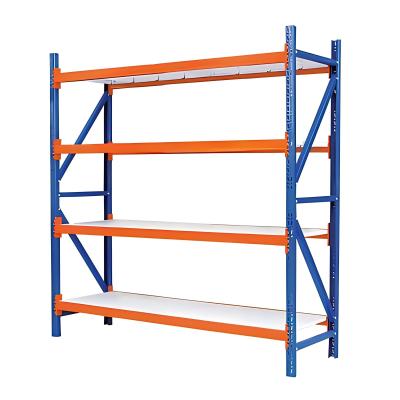 China Q235 Warehouse Pallet Storage Racks Industrial Supermarket Storage Medium Duty Rack for sale
