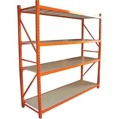 China Custom Detachable Bolts Light Duty Warehouse Rack Standard Rack Metal Racks Shelves for sale
