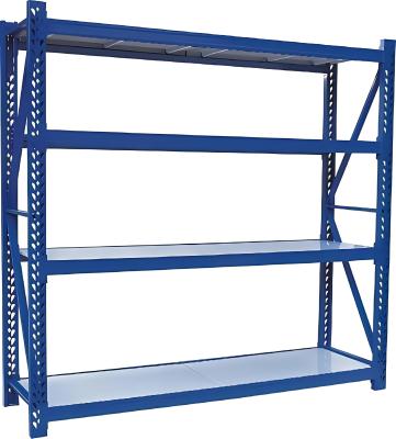 China Custom Detachable Bolts Light Duty Warehouse Rack Standard Rack Metal Racks Shelves for sale