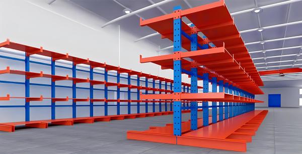 Cina Strutturale in polvere rivestita con scaffalatura a cantilever a doppio lato