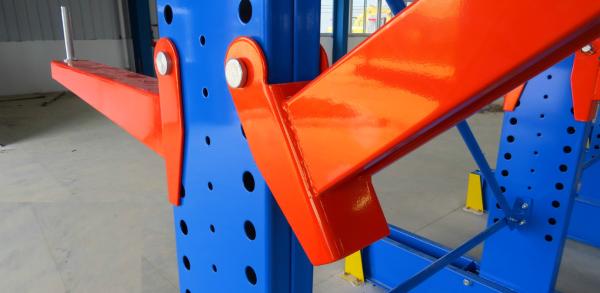 Cina Strutturale in polvere rivestita con scaffalatura a cantilever a doppio lato