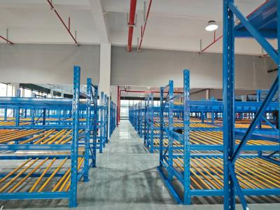 China Industrial Storage Pallet Flow Roller shelving Gravity Flow Rolling Rack for Warehousing for sale