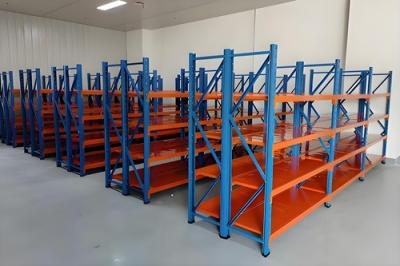 China Custom Size Multi-layer Cold-Steel Shelving Rack Light Medium Duty Storage Rack For Garage And Warehouse for sale