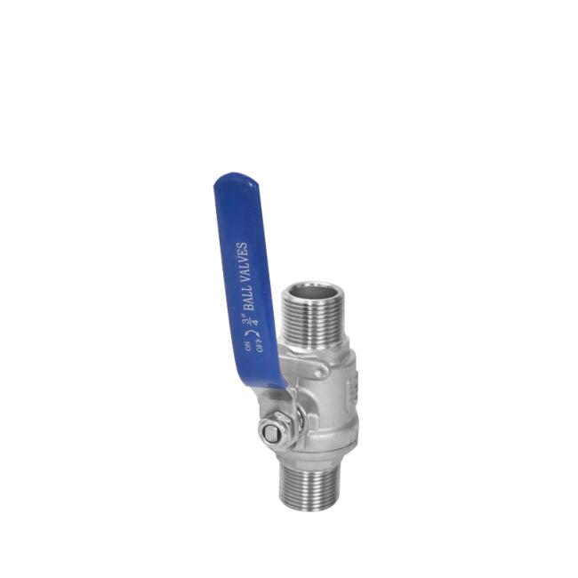 2PC Ball Valve Full Bore with Male-Male Thread CF8