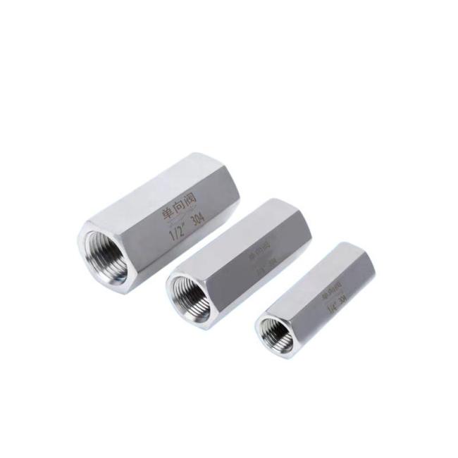 SS304 Pneumatic Hxagon Check Valve with Female Thread