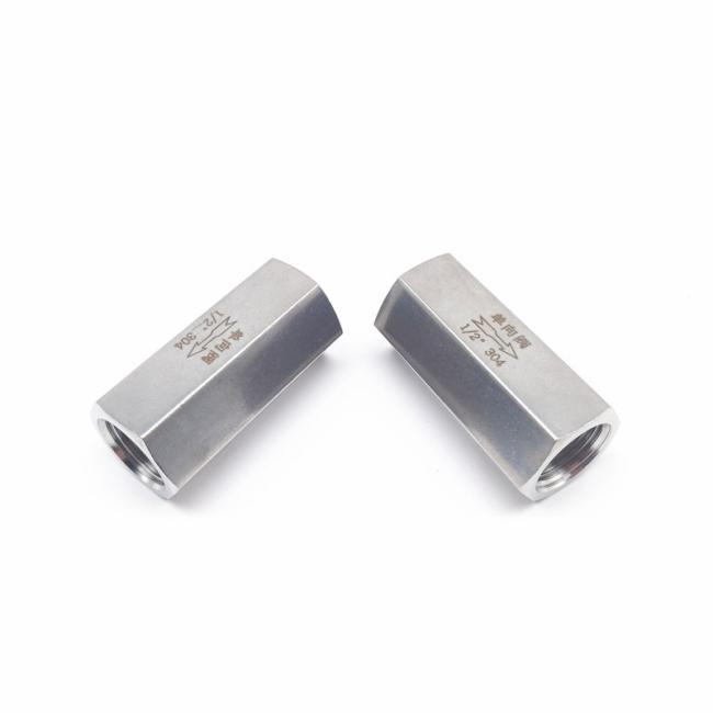 SS304 Pneumatic Hxagon Check Valve with Female Thread