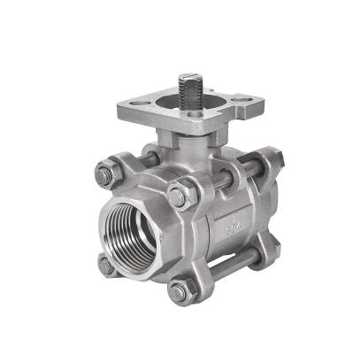 中国 ISO5211 高プラットフォーム NPT スレッド 3PC ボールバルブ ステンレス鋼 モデル NO. Q11F-16P 販売のため