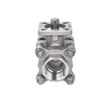 中国 ISO5211 高プラットフォーム NPT スレッド 3PC ボールバルブ ステンレス鋼 モデル NO. Q11F-16P 販売のため