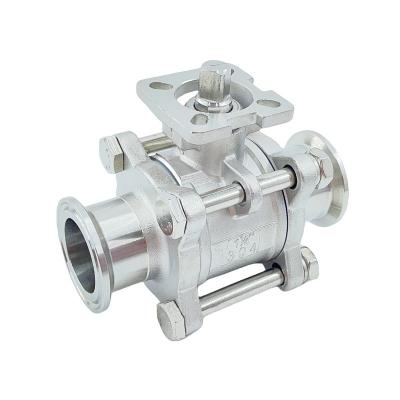 Cina Acciaio inossidabile 3PC Valvola a sfera di pinza piattaforma alta temperatura normale NPT/Bsp/BSPT filo in vendita