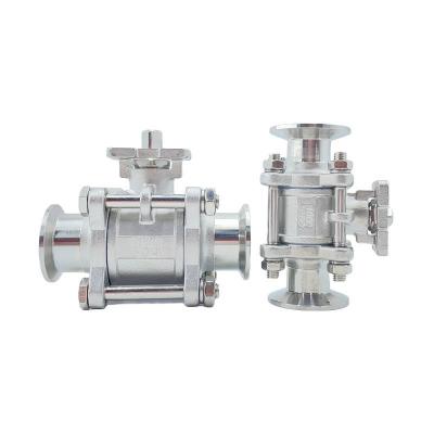 中国 高台NPT/Bsp/BSPTスレッド付きのステンレス鋼3PC迅速インストールボールバルブ 販売のため