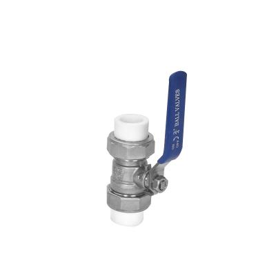 Cina Modulo di connessione del filo SS304/201 in acciaio inossidabile doppia unione PPR valvola a sfera media di acqua in vendita