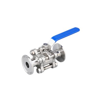 Cina Vantaggio di personalizzazione Valvola a sfera rapida manuale in acciaio inossidabile 3PC per canale d'acqua in vendita