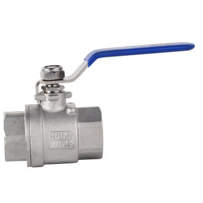 Cina Manuale 304 in acciaio inossidabile Valvola a sfera 2PC con lucchetto Modello NO. Q11F-16/64P e Easy in vendita
