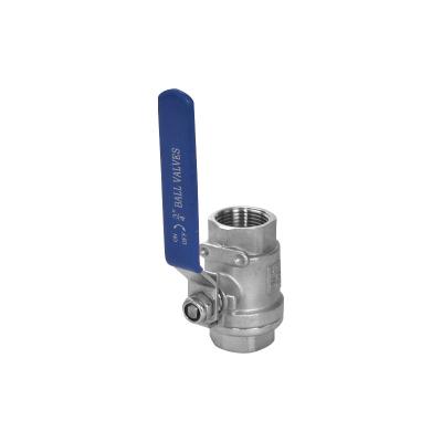 Cina Manuale 304 in acciaio inossidabile Valvola a sfera 2PC con lucchetto Modello NO. Q11F-16/64P e Easy in vendita
