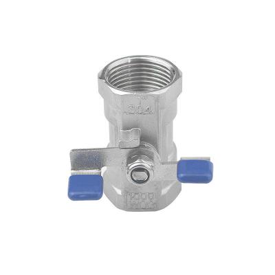 Cina 1PC Valvola a sfera tipo farfalla in acciaio inossidabile 304/316 con design di connessione a filo in vendita