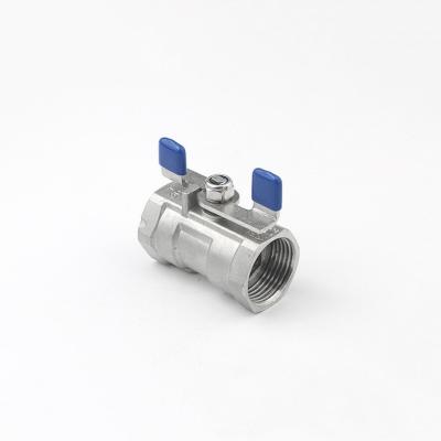 Cina 1PC Valvola a sfera tipo farfalla in acciaio inossidabile 304/316 con design di connessione a filo in vendita