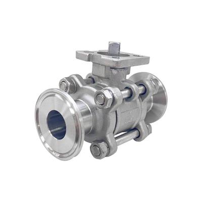 Cina Oed Supported 3PC Sanitary Clamp Ball Valve per media di olio e standard ISO 5211 in vendita