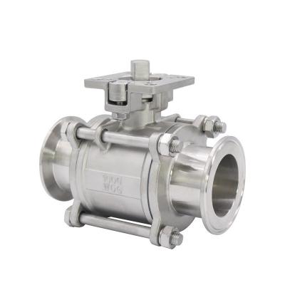 Cina 3PC Clamp Ball Valve ISO 5211 CF8 Supporto personalizzato e certificato ISO 9001 Standard in vendita