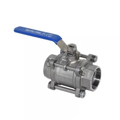中国 DN8-DN100 高圧Pn1.6-6.4MPaの3パーツソケット溶接ボールバルブ 販売のため