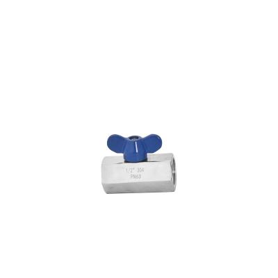 Cina EXW Term Butterfly Handle Mini Valvola a sfera galleggiante in acciaio inox con filo femminile in vendita