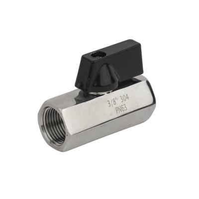 Cina BSPT Valvola a sfera mini connessione in acciaio inox 304 per uso domestico in vendita
