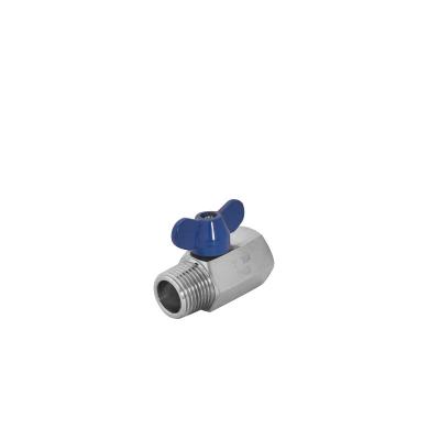 中国 ストレート・トゥー・タイプバタフライハンドル ミニボールバルブ NPT/Bspスレッドと耐久性 販売のため