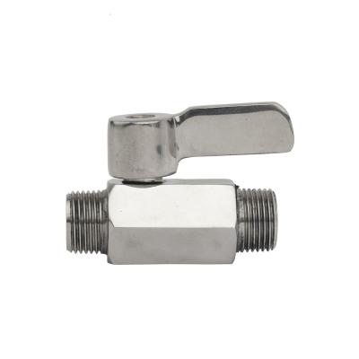 Cina Fittings per l'acqua Mini Valvola a sfera con maniglia in acciaio inossidabile e modello n. Q11F-63P in vendita