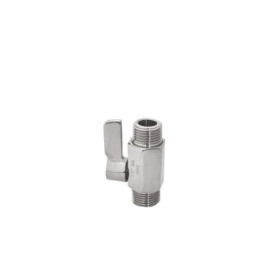 Cina Mini SS304 Valvola a sfera in acciaio inossidabile a filo maschile manuale con personalizzazione Oed in vendita