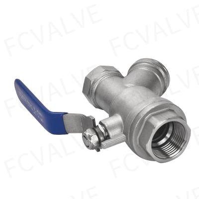 Cina Valvola a sfera di filtro in acciaio inossidabile 304 a carico pieno con rete filtrante resistente alla corrosione in vendita