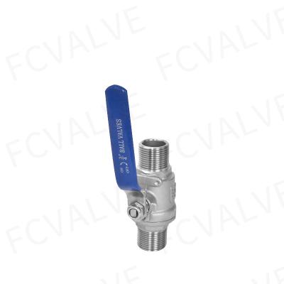 Cina 2PC Valvola a sfera a foratura completa filo maschio-maschio CF8 BSPP Oed End Connessione personalizzata in vendita