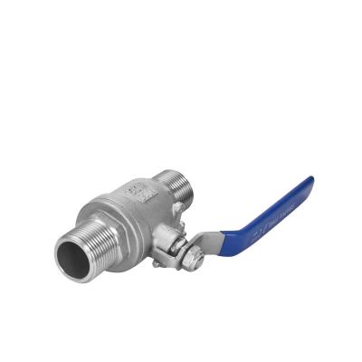 Cina 2PC Valvola a sfera a foratura completa filo maschio-maschio CF8 BSPP Oed End Connessione personalizzata in vendita