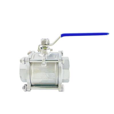 Cina Valvola a sfera a filo a tre pezzi in acciaio inossidabile 1000wog SS304/316 CF8 in vendita