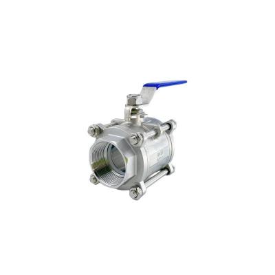 Cina Valvola a sfera a filo a tre pezzi in acciaio inossidabile 1000wog SS304/316 CF8 in vendita