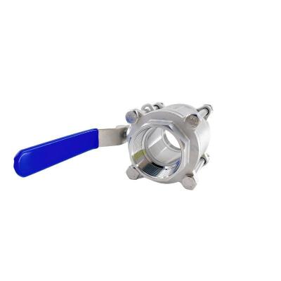 Cina Valvola a sfera a filo a tre pezzi in acciaio inossidabile 1000wog SS304/316 CF8 in vendita