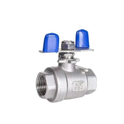 Cina Valvola a sfera galleggiante manuale in acciaio inossidabile a media di olio 2PC con fine filo NPT/BSPT/BSPP in vendita