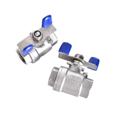 Cina Valvola a sfera galleggiante manuale in acciaio inossidabile a media di olio 2PC con fine filo NPT/BSPT/BSPP in vendita
