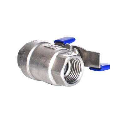 Cina Valvola a sfera galleggiante manuale in acciaio inossidabile a media di olio 2PC con fine filo NPT/BSPT/BSPP in vendita