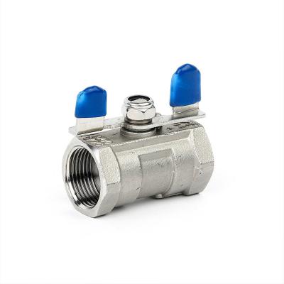Cina 1PC Valvola a sfera a filo interno in acciaio inossidabile con maniglia farfalla Modello NO. Q11F-16P in vendita
