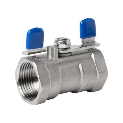 Cina 1PC Valvola a sfera a filo interno in acciaio inossidabile con maniglia farfalla Modello NO. Q11F-16P in vendita
