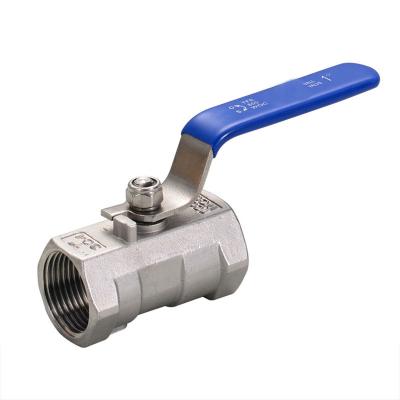 Cina Modalità di guida manuale 1000psi Fusione di investimento 1PC Valvola a sfera per la lavorazione chimica in vendita