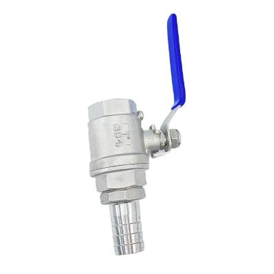 Cina Valvola a sfera galleggiante CF8 in acciaio inossidabile 2PC con fine tubo di pagoda in vendita