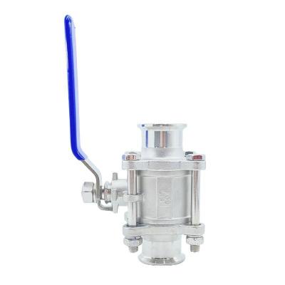Cina ISO9001 Valvola a sfera di 3PC in acciaio inossidabile 304 316 con modello n. Q81F in vendita