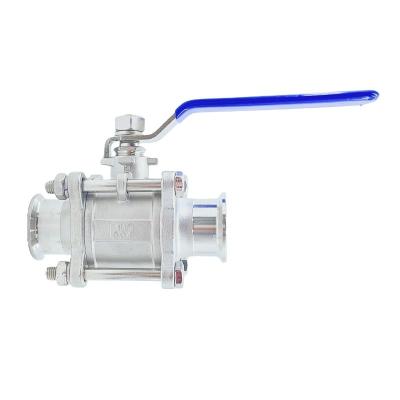 Cina ISO9001 Valvola a sfera di 3PC in acciaio inossidabile 304 316 con modello n. Q81F in vendita