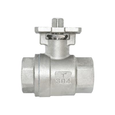 Cina Valvola a sfera a filo 2PC DN15 a foratura completa con piattaforma alta e tipo rettilineo in vendita