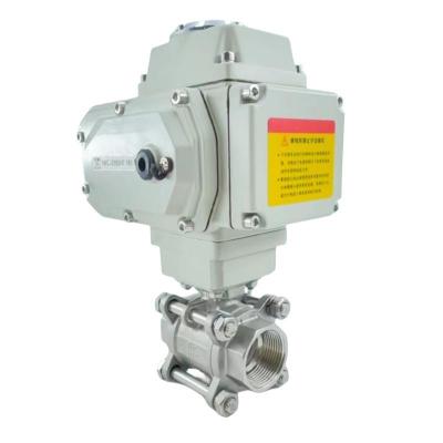 Cina DN8-DN100 Attuatore elettrico a sfera 3PC con canale rettilineo in vendita