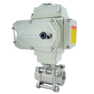 Cina DN8-DN100 Attuatore elettrico a sfera 3PC con canale rettilineo in vendita