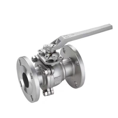 Cina Connessione di flange su richiesta personalizzata CF8m CF8 in acciaio inossidabile 2PC Valvola a sfera PTFE Sedile in vendita