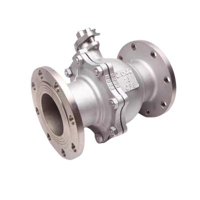 Cina Valvola a sfera a flangia galleggiante in acciaio inossidabile 304/316 2PC ASME DIN JIS in vendita
