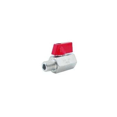 Cina 304 316 Valvola a sfera a filo in acciaio inossidabile canale diretto attraverso tipo DN8-DN25 in vendita